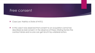 contract free consent unit 2 law of contract pptx | PPT