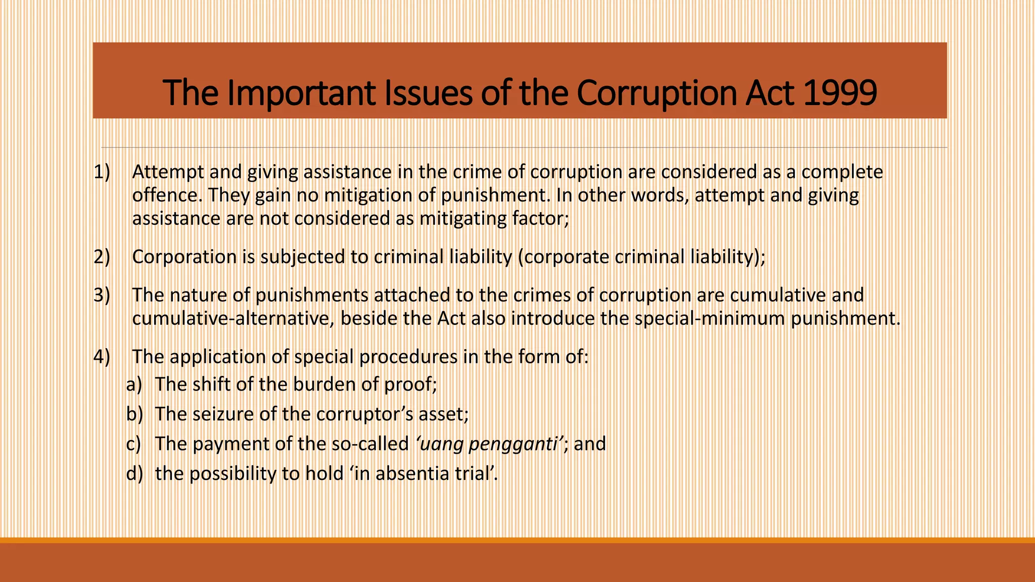Law of corruption | PPTX