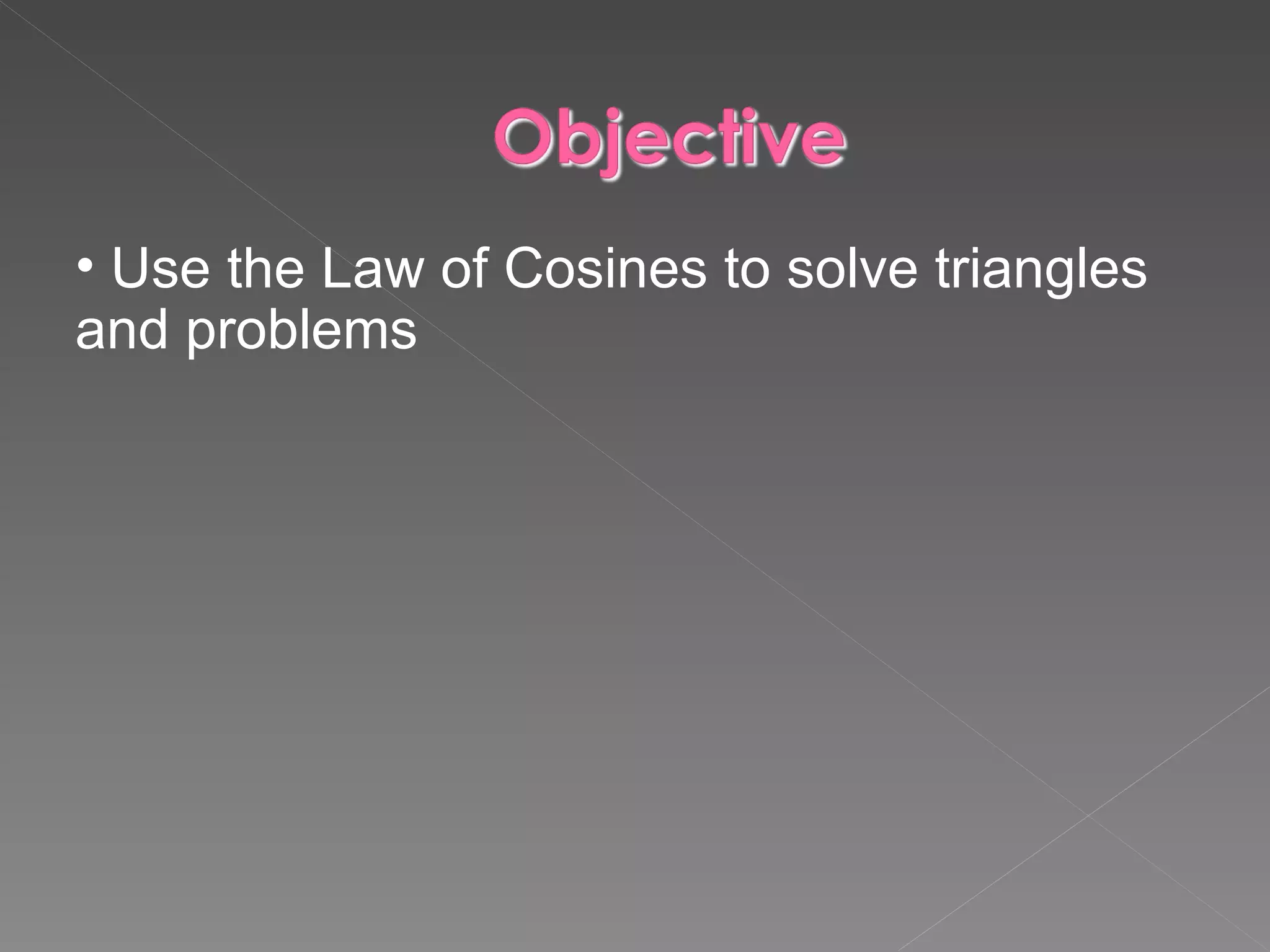 Law of cosines | PPT