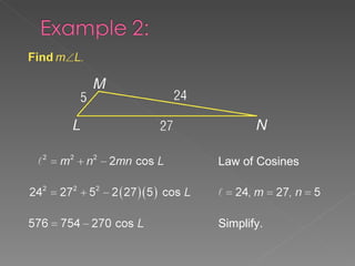 Law of cosines | PPT