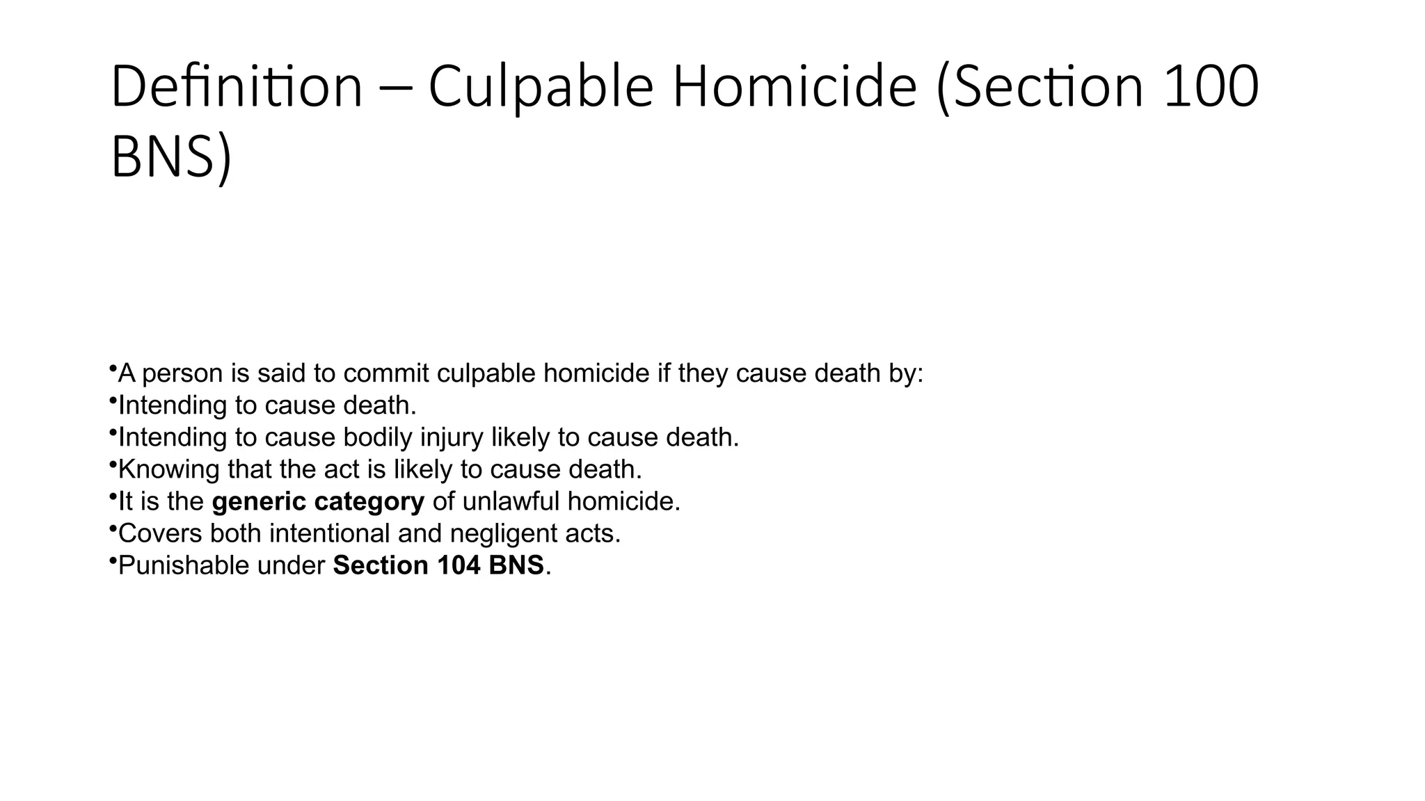 Distinction between Culpable Homicide and Murder under Indian Criminal ...