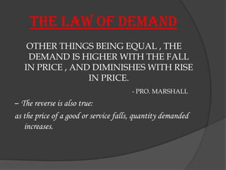 Law of demand | PPTX