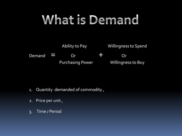 Law of demand | PPTX