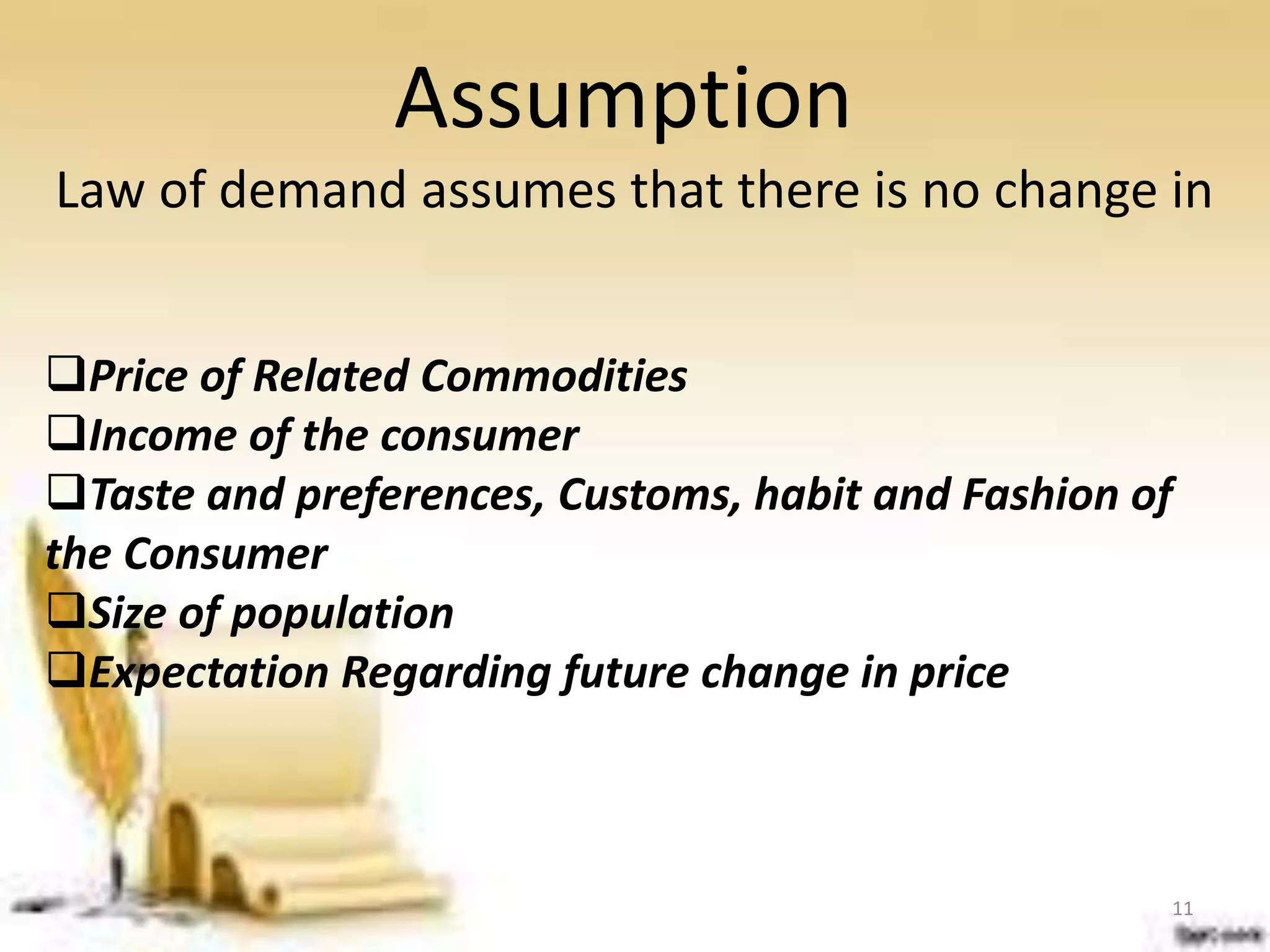 Law of demand | PPTX | Economy | Business and Finance