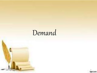 Law of demand | PPTX | Economy | Business and Finance