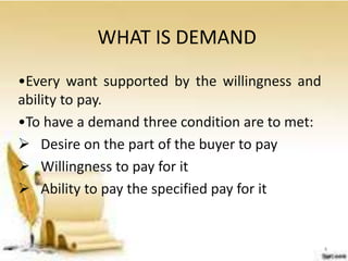 Law of demand | PPTX