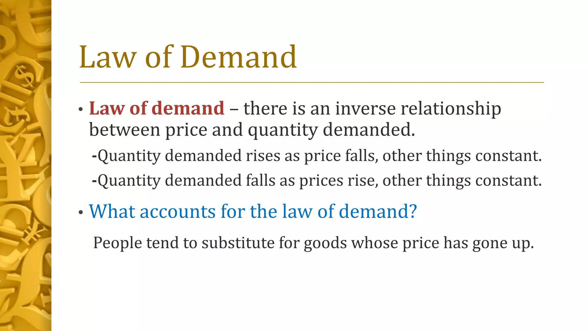 Law of demand | PPTX
