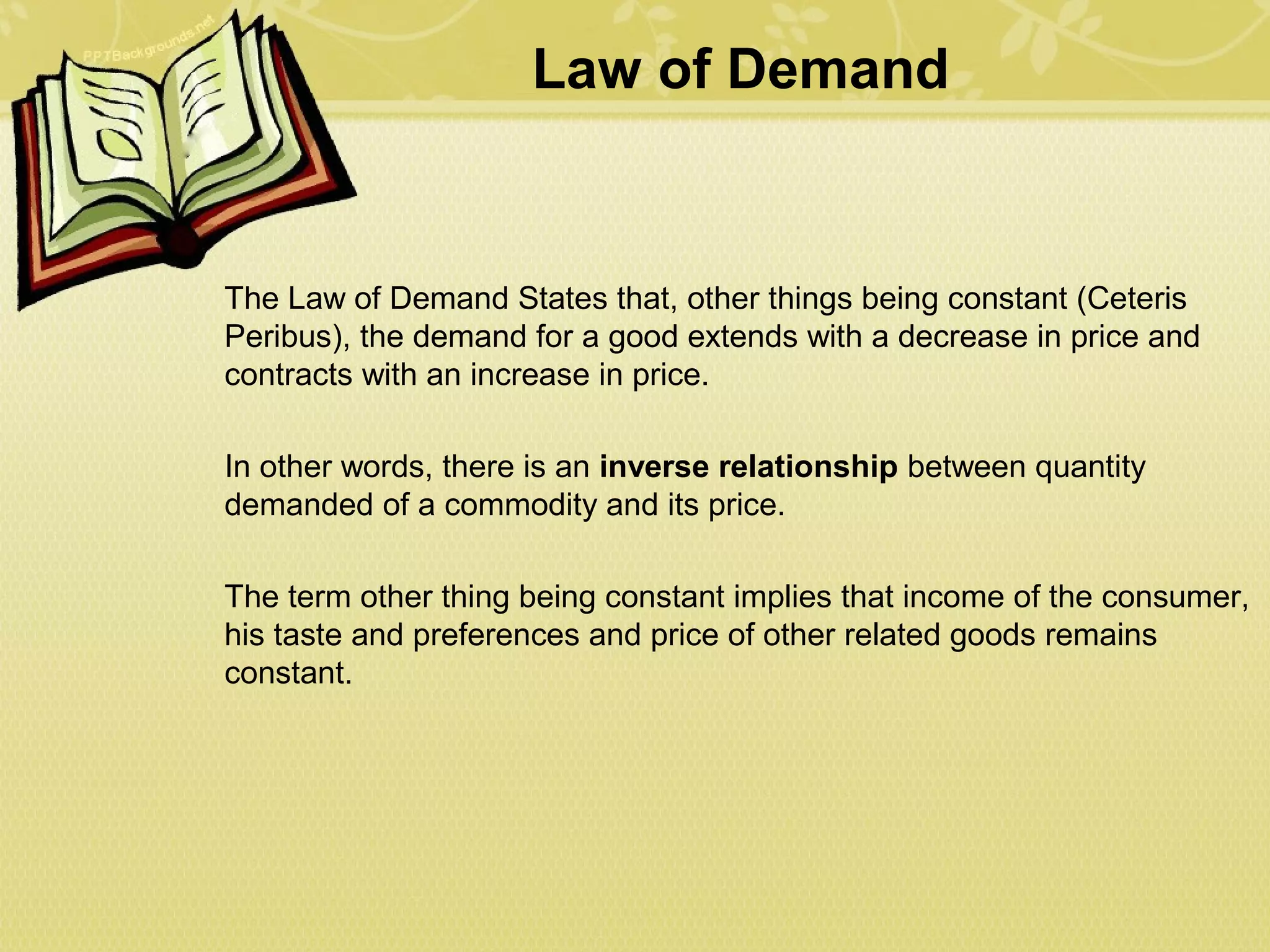 Law of demand | PPT