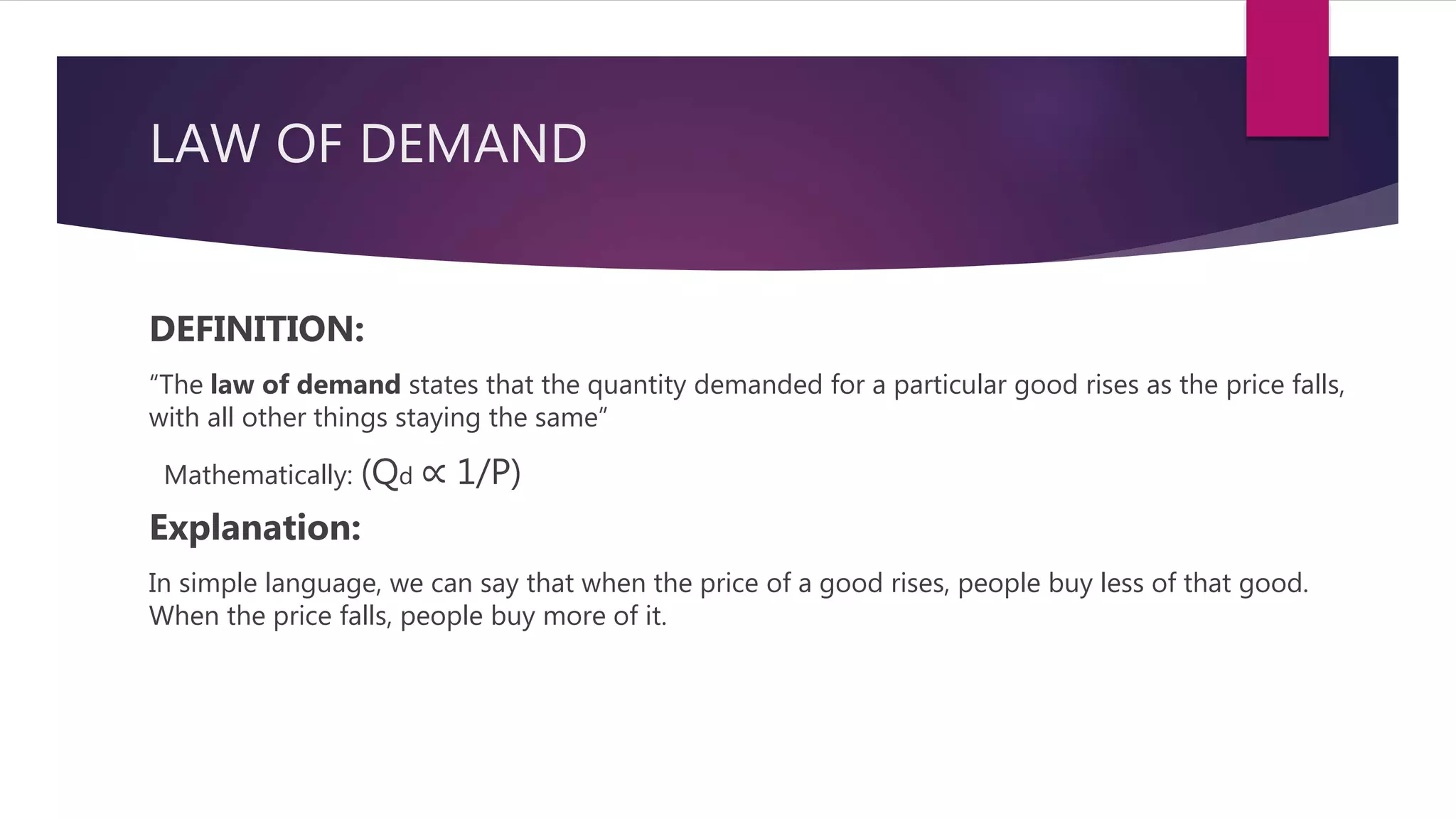 Law of demand | PPTX