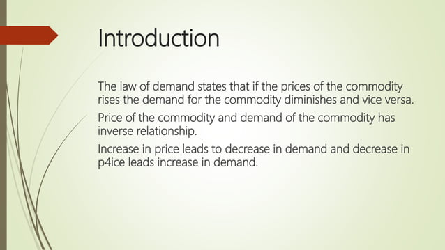 Law of demand | PPT