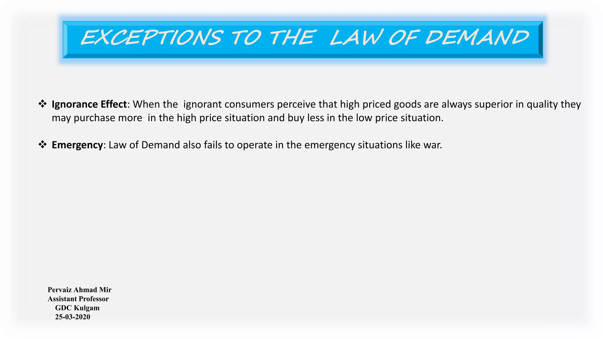 Law of demand | PPTX