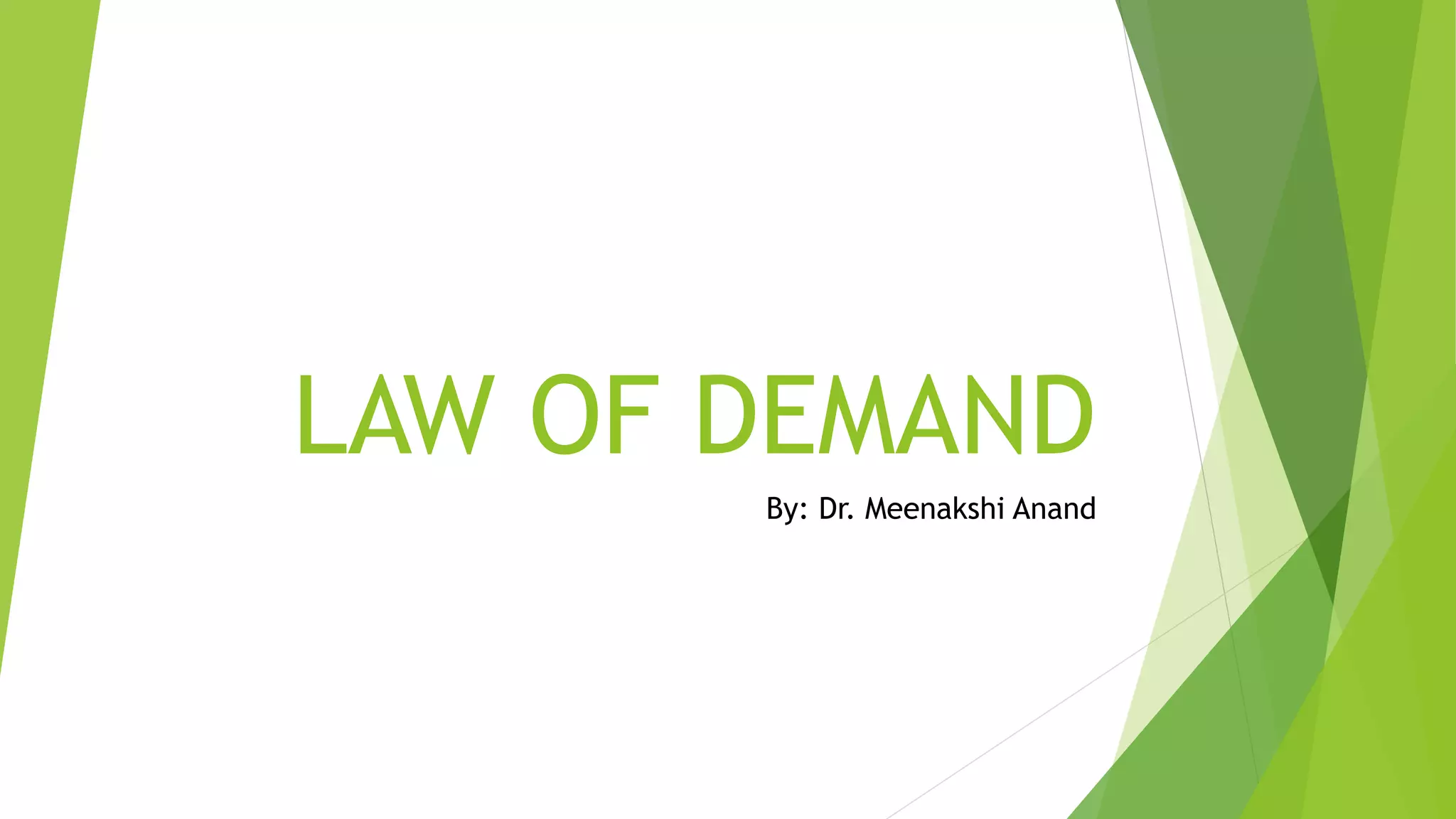 Law of demand | PPT