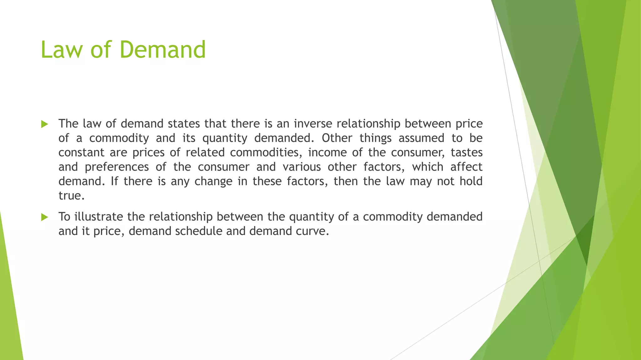Law of demand | PPT