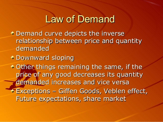Law of demand and supply - Unitedworld School of Business
