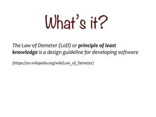 Law of demeter | PPT