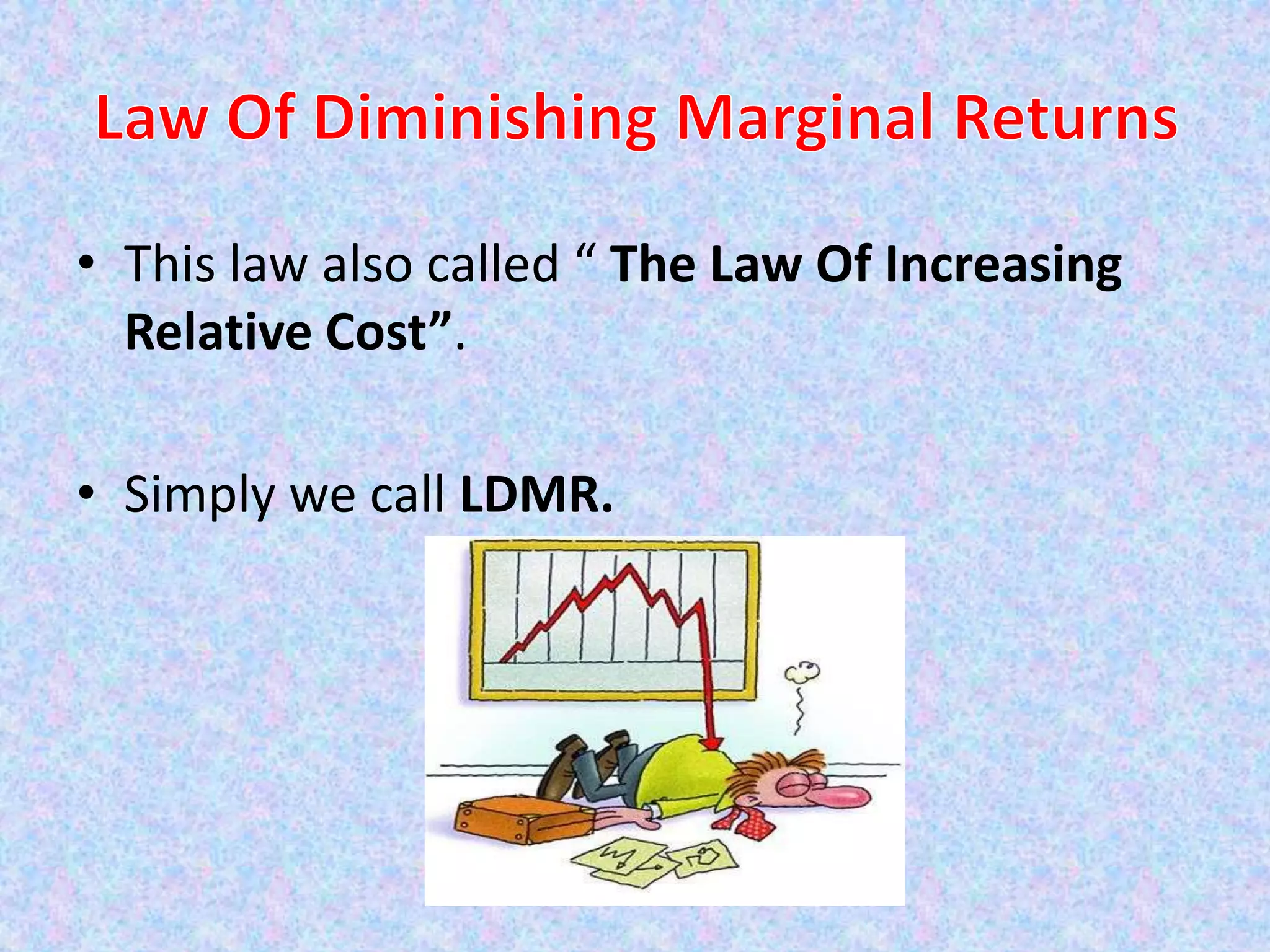 Law of diminishing marginal returns chalapathi v (2) | PPTX