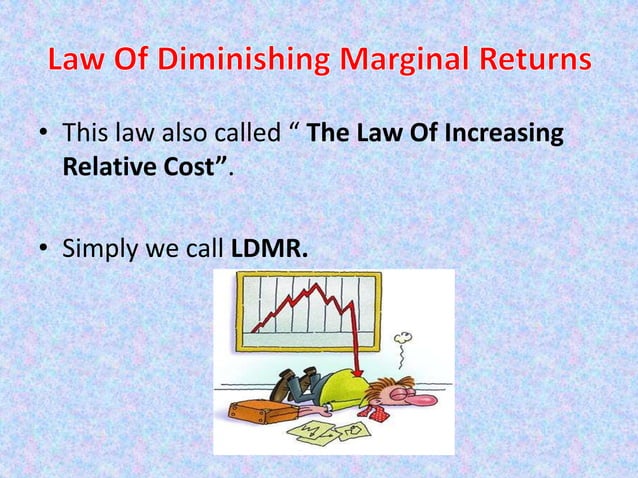 Law of diminishing marginal returns chalapathi v (2) | PPTX