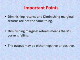 Law of diminishing marginal returns chalapathi v (2) | PPTX