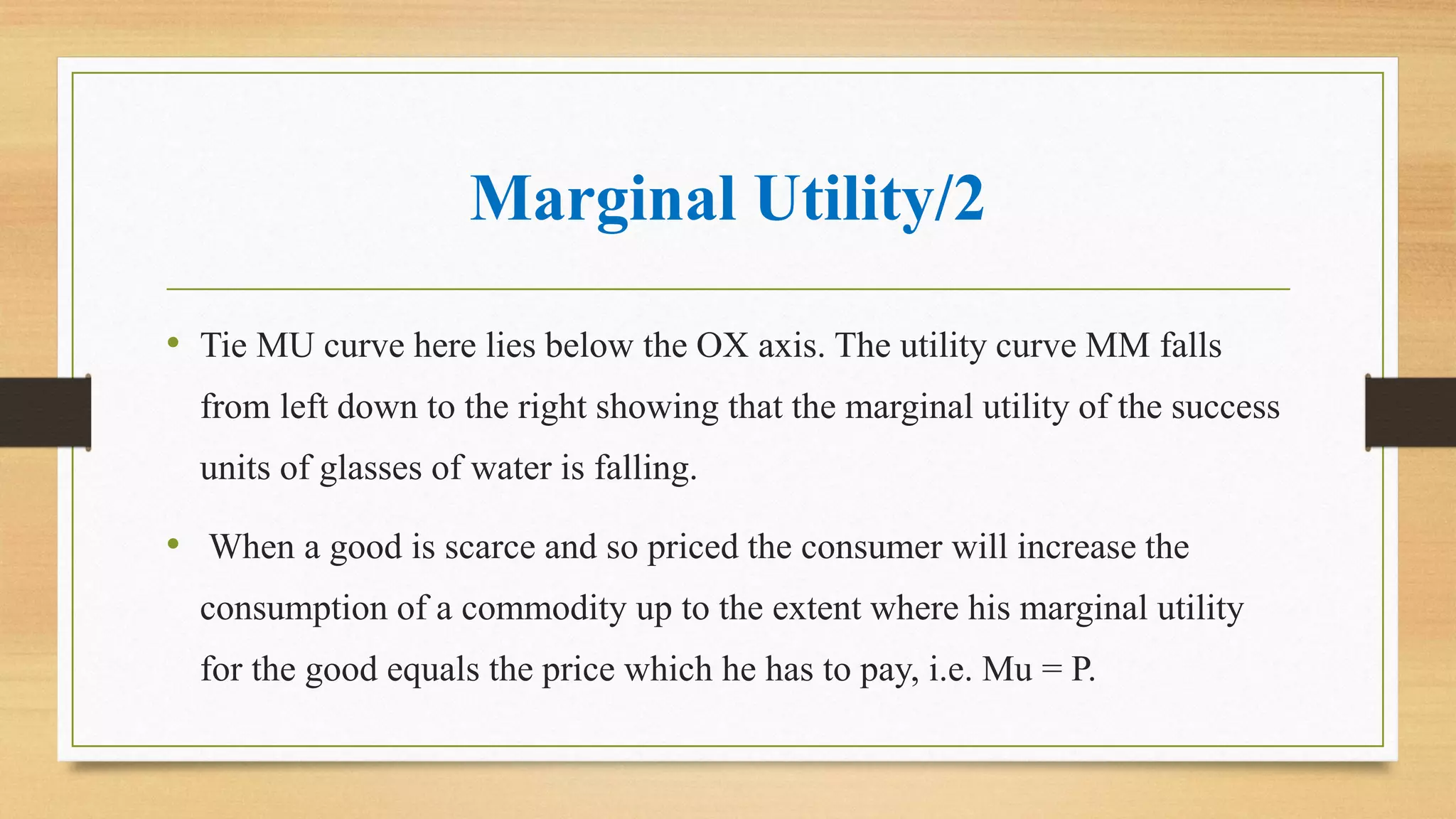 Law of diminishing marginal utility | PDF
