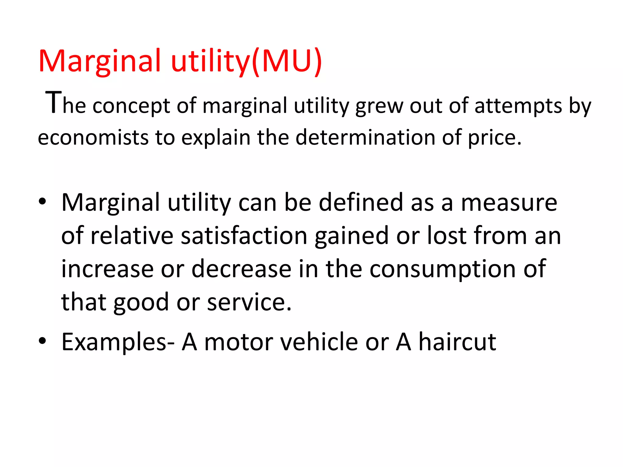 Law of diminishing marginal utility | PDF