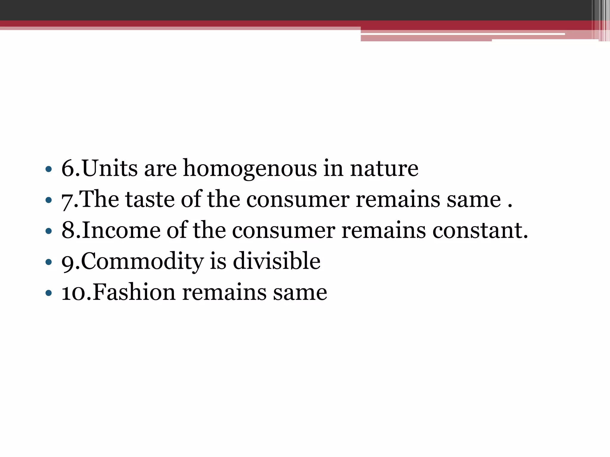 Law of diminishing marginal utility | PPTX