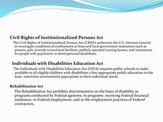 Law of disability and discrimination by sanober n shikha | PPTX
