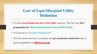 Law of equi marginal utility | PDF