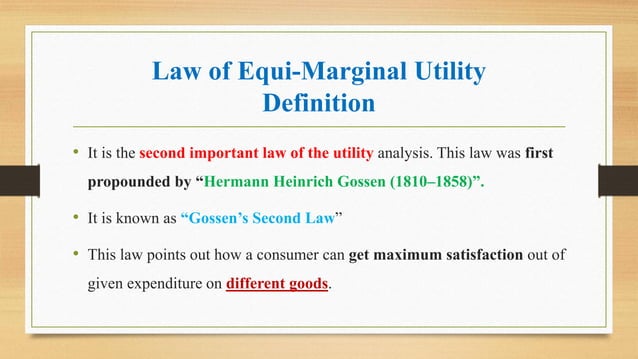 Law of equi marginal utility | PDF | Business | Business and Finance