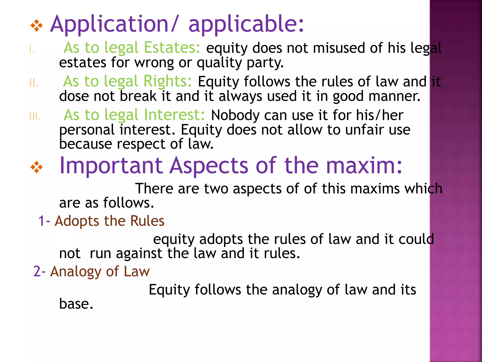 Maxims of equity | PPTX