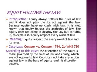 Maxims of equity | PPTX