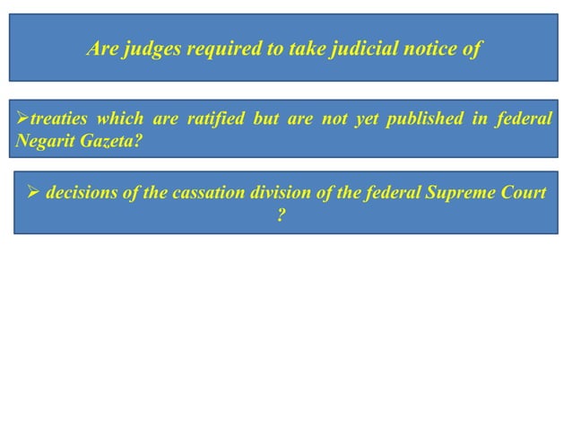 Ethiopian Law of Evidence Lecture Notes ppt | PPTX | Law