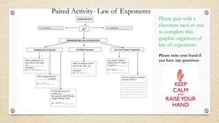Law of exponent Teacher slide | PPT