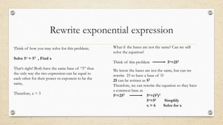 Law of exponent Lecture Slide | PPTX