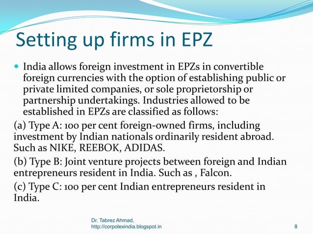 Law of export processing zones | PPTX | Logistics | Business