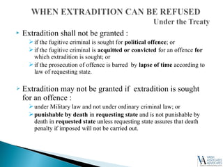 Law of Extradition in India | PPT
