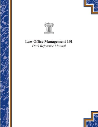 Law Office Management 101 - Desk Reference Manual | PDF