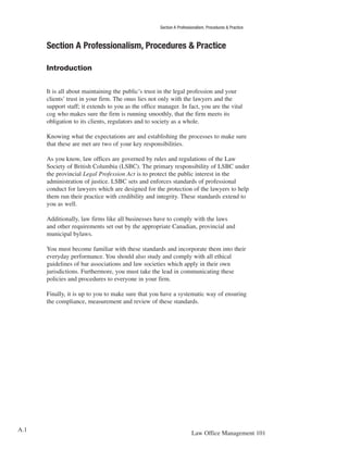 Law Office Management 101 - Desk Reference Manual | PDF