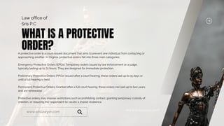 Understanding the Role of a Protective Order Lawyer in Virginia | PPT