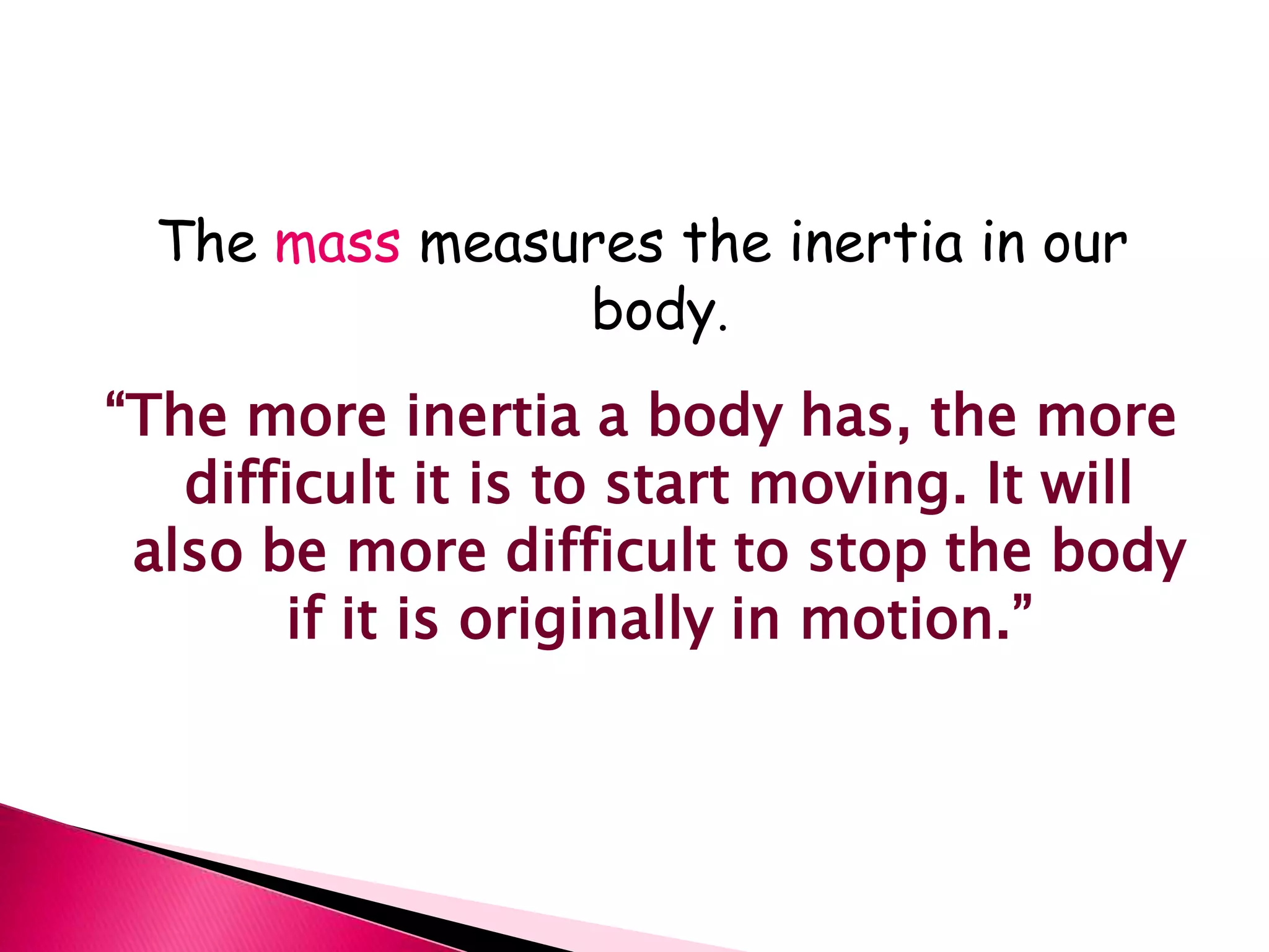 Law of inertia | PPTX