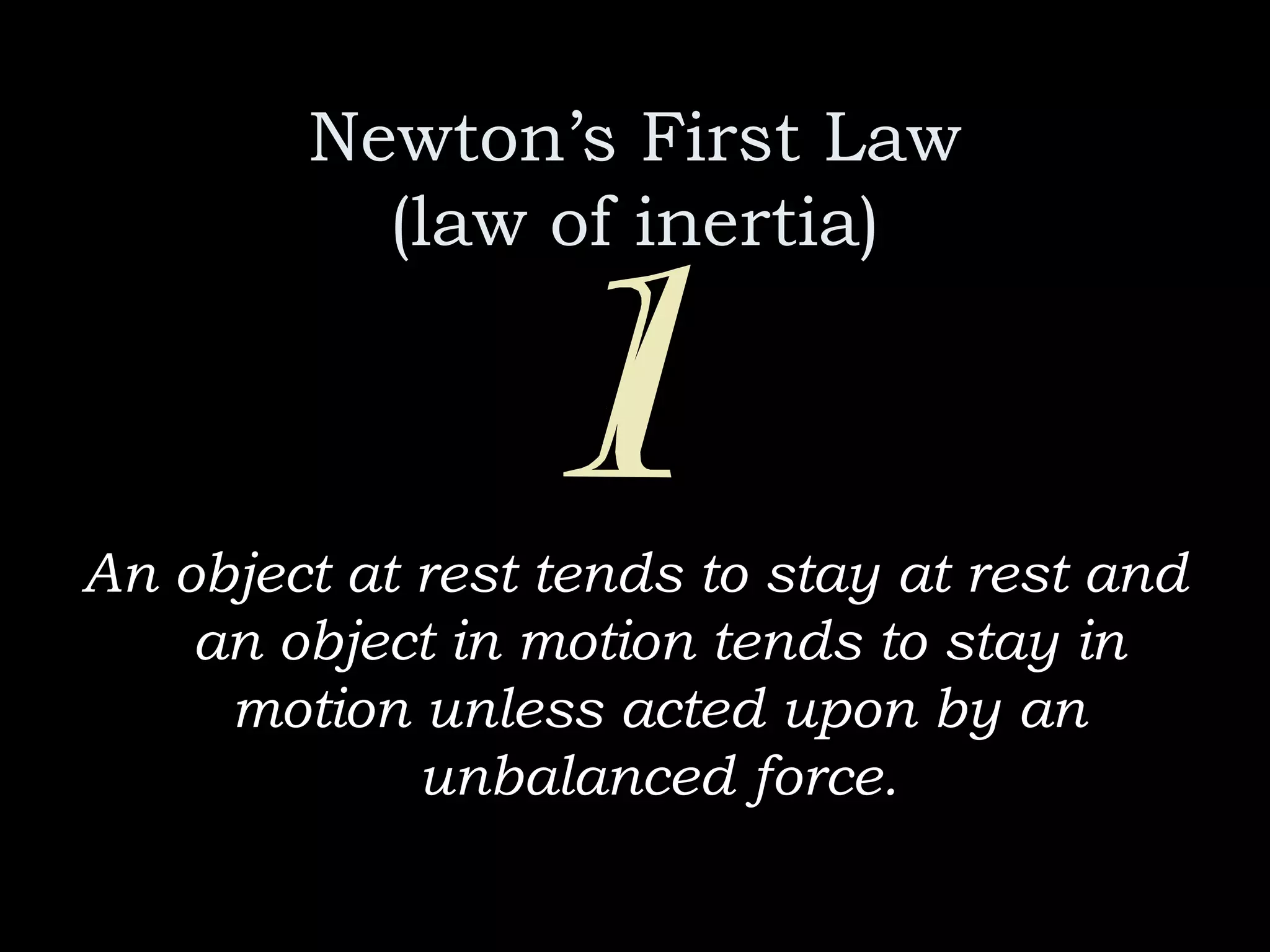 Law of inertia | PPT