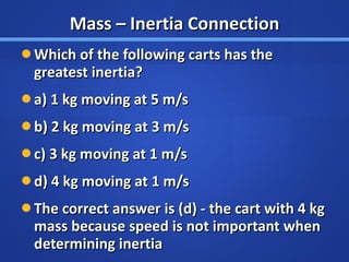 Law of Inertia and Frames of Reference | PPT