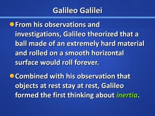 Law of Inertia and Frames of Reference | PPT