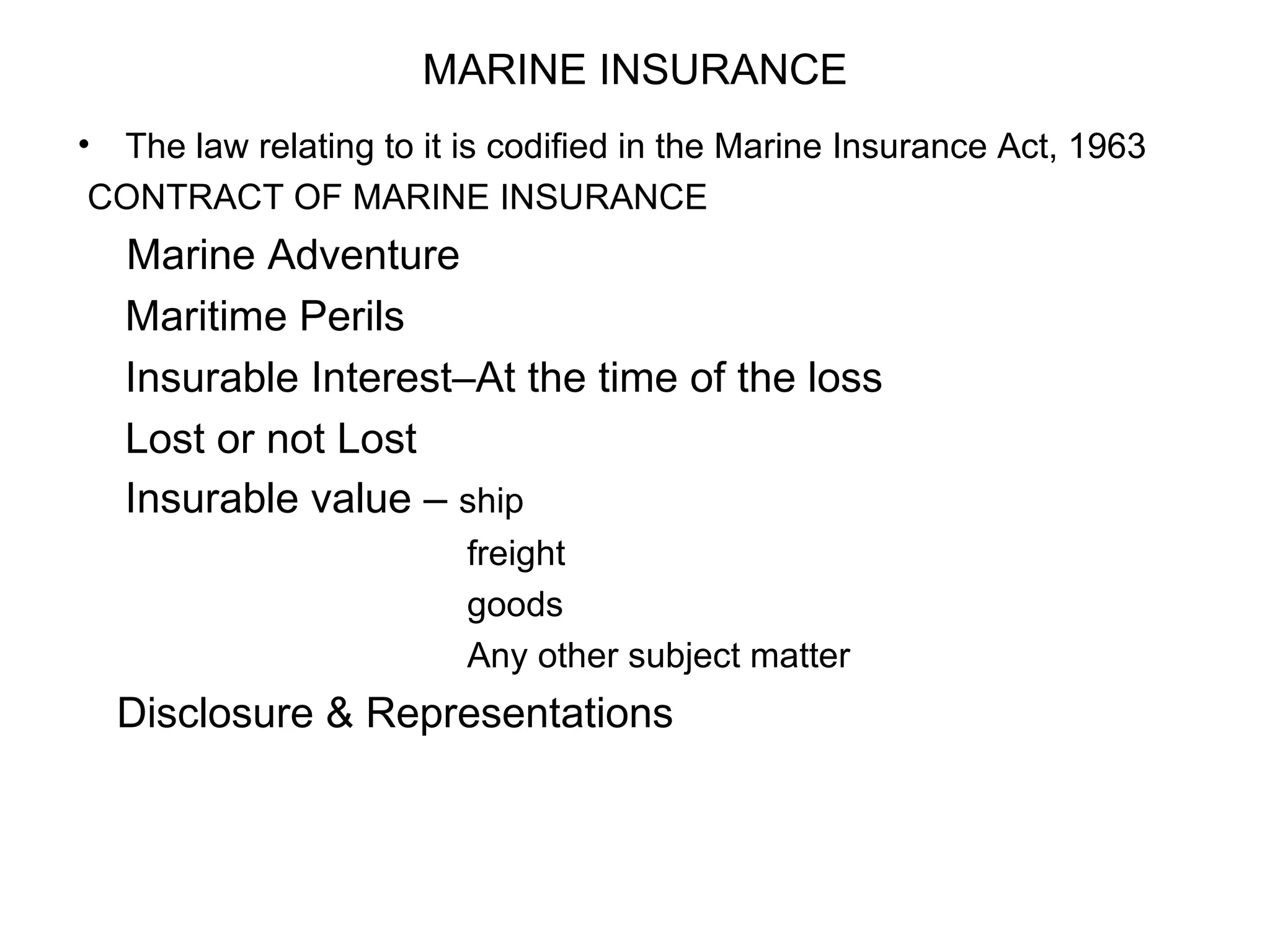 Law of insurance | PPT