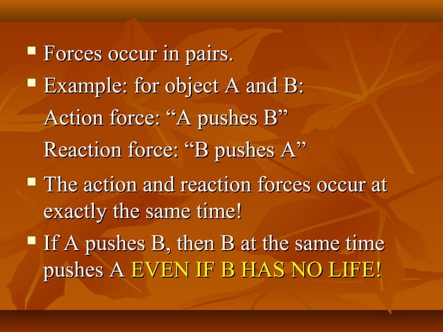 Law Of Interaction Examples