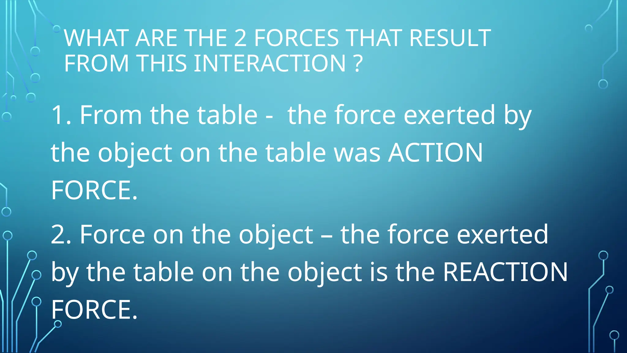 LAW OF INTERACTION.pptx third law of motion by Isaac Newton | PPTX