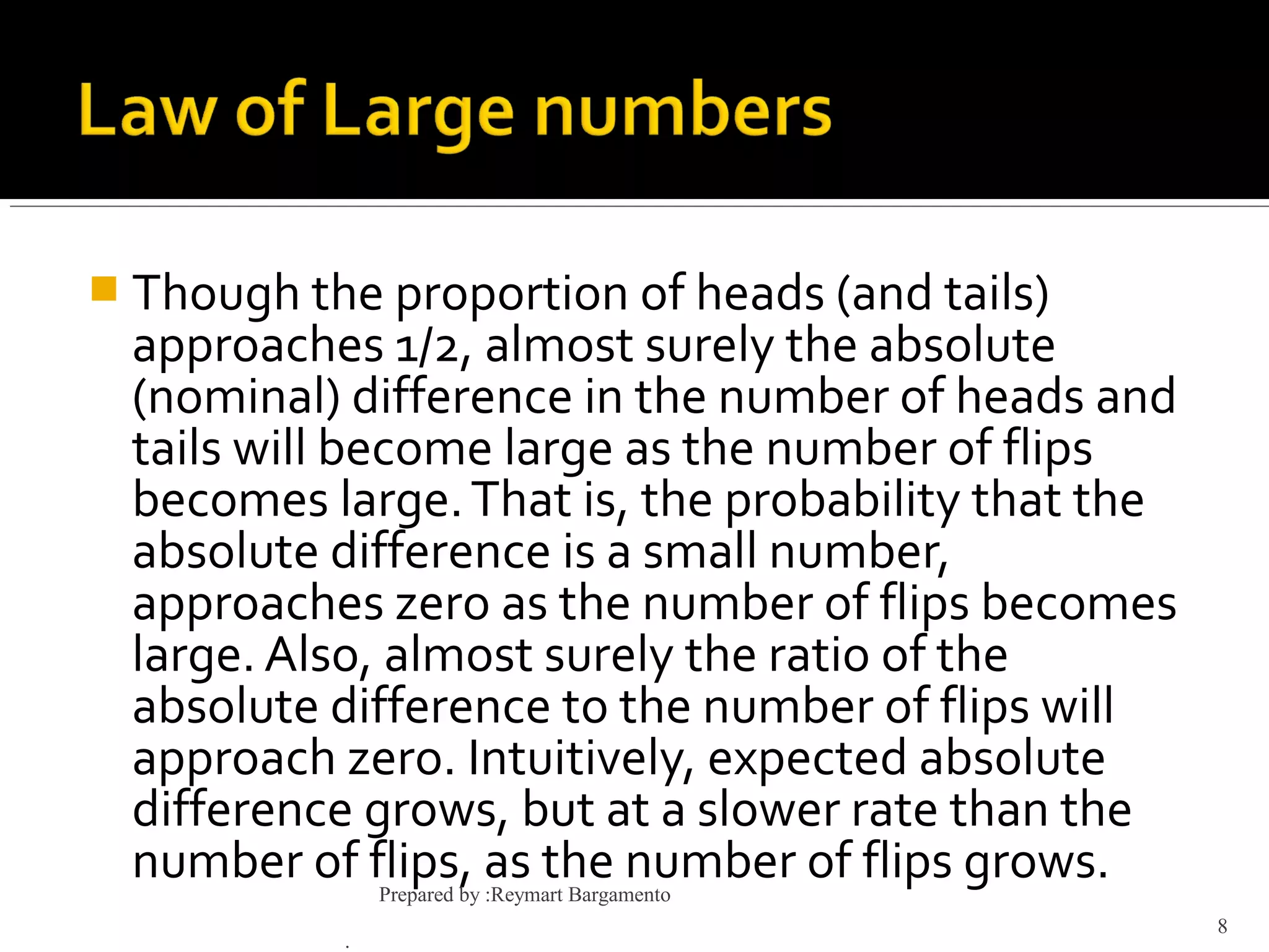 Law of large numbers | PPT