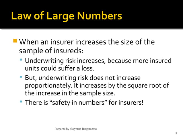 Law of large numbers | PPT