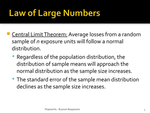 Law of large numbers | PPT