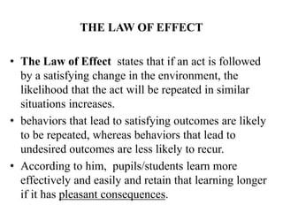 Law of Learning | PPTX