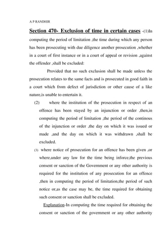 Law of limitation in criminal cases in gujarati | ODT